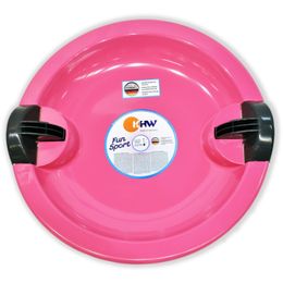 Schneerutscher KHW "Fun UFO pink", pink, SchlittenB:65cm H:7cm L:65cm, Kunststoff, Schneerutscher, B:65cm H:7cm L:65cm