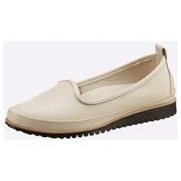 Slipper Andrea Conti, Damen, Gr. 42, beige (ecru), Glattleder, Leder, Schuhe Slipper