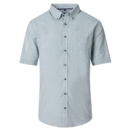Kurzarmhemd Casamoda "Casamoda Leinenhemd Kurzarm uni", Herren, Gr. XXL, Normalgr&ouml;&szlig;en, gr&uuml;n (mint), 50% Leinen, 50% Baumwolle, unifarben, l&auml;ssig geschnitten, Hemden