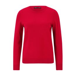 Rundhalspullover Betty Barclay "Basic-Strickpullover mit Rundhalsausschnitt", Damen, Gr. 44, rot, Obermaterial: 55% Viskose CV. 30% Polyester PES. 15% Polyamid PA., Pullover Rundhalspullover