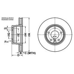 ATE Bremsensatz, Scheibenbremse ijf1416dk0 Vorderachse bel&uuml;ftet 310mm 24mm f&uuml;r BMW