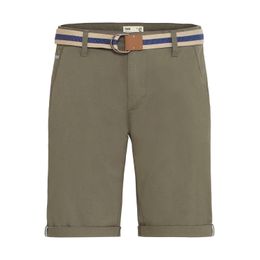 !Solid Chinoshorts SOLID "Chinoshorts SDMonty", Herren, Gr. L, N-Gr, gr&uuml;n (dusty oliv), Obermaterial: 98% Baumwolle CO. 2% Elasthan EL., Hosen Chinoshorts