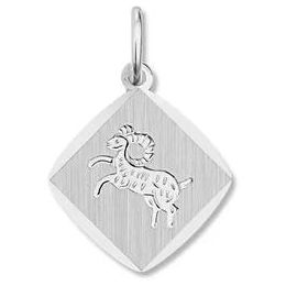 Sternzeichenanh&auml;nger ONE ELEMENT "Widder Sternzeichen Anh&auml;nger aus 925 Silber", silber, Schmuckanh&auml;nger, Damen, Widder, Silber 925 (Sterlingsilber), Symbol mit Herz &ndash; ein feines Geschenk f&uuml;r viele Anl&auml;sse