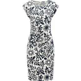 Sommerkleid Ragwear "Sommerkleid Taggien Print", Damen, Gr. 3XL, N-Gr, blau (blau26), Obermaterial: 95% Viskose CV. 5% Elasthan EL., Kleider Sommerkleid