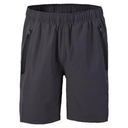 Carmenshirt LPO "Herren Shorts Steffen", Herren, Gr. M, grau (asphalt), Webware: Active Stretch - 87% PES, 13% EL, Shirts Carmenshirt