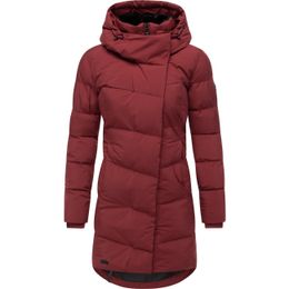 Wintermantel Ragwear "Wintermantel Pavla Soft YOUMODO", Damen, Gr. 3XL, rot (wine rot), Obermaterial: 100% Polyester PES. Obermaterial: Futter: 100% Polyester PES. 100% Polyester PES., M&auml;ntel Wintermantel