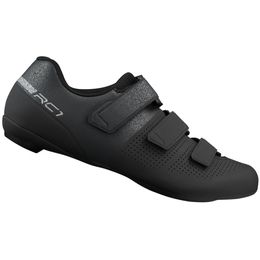 Fahrradschuh Shimano "Rennrad - Fahrradschuhe RC102W, schwarz", Damen, Gr. 37, schwarz, Obermaterial: 100% Kunstleder synt.leather., Schuhe Fahrradschuh