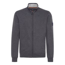 Sweatjacke INDICODE "Sweatjacke IDArcelio", Herren, Gr. L, grau (charcoal mix), Obermaterial: 100% Baumwolle CO., Sweatjacken Sweatjacke