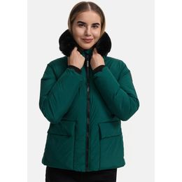 Winterjacke Marikoo "Marikoo Morinaa Damen Winterjacke N005", Damen, Gr. XL, gr&uuml;n (schwarz olive), Obermaterial: 100% Polyester PES., Jacken Winterjacke