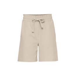 Sweatshorts oxmo "Sweatshorts OXDaniella", Damen, Gr. 36, N-Gr, braun (cement), Obermaterial: 64% Polyester PES. 32% Viskose CV. 4% Elasthan EL., Hosen Sweatshorts