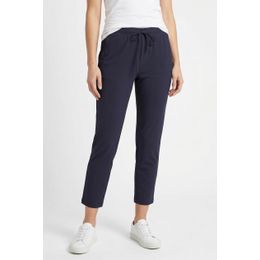 7/8-Hose KjBRAND "Susie XS", Damen, Gr. 52K (26), K-Gr, blau (marine), Web, Obermaterial: 72% Polyamid, 28% Elasthan, unifarben, schmal 7/8-L&auml;nge, Hosen 7/8-Hose, in gro&szlig;en Gr&ouml;&szlig;en, mit Bindeband