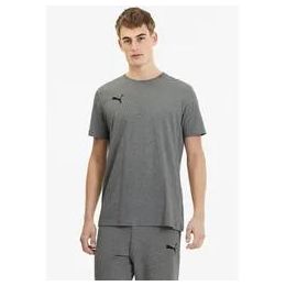 Trainingsshirt Puma "TEAMGOAL 23 CASUALS TEE", Herren, Gr. S, grau (medium gray heather), Jersey, Obermaterial: 100% Baumwolle, unifarben, slim fit normal, Rundhals, Shirts, Slim fit Passform, Kurzarm, f&uuml;r Fu&szlig;ball, Rundhalsausschnitt