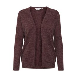Strickjacke oxmo "Strickjacke OXNena", Damen, Gr. S, rot (vineyard wine), Obermaterial: 80% Polyacryl PAN. 20% Nylon NY., Strickjacken Strickjacke
