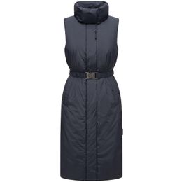 Longweste Navahoo "Longweste Abendlied XIV", Damen, Gr. XS, blau (navy), Obermaterial: 100% Polyester Pol. recyc.. Futter: 100% Polyester Pol. recyc.. 100% Polyester Pol. recyc.., Westen Longweste