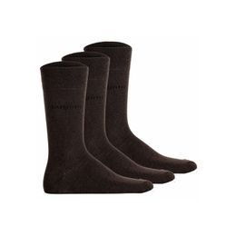 Kurzsocken Bugatti "Socken 3er Pack", Damen, Gr. 39-42, braun, Obermaterial: 78% Baumwolle CO. 20% Polyamid PA. 2% Elasthan EL., Socken Kurzsocken