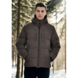 Winterjacke Alessandro Salvarini "Alessandro Salvarini Herren Winter Steppjacke AS422", Herren, Gr. L, grau (dunkelgrau), Obermaterial: 100% Polyester PES., Jacken Winterjacke