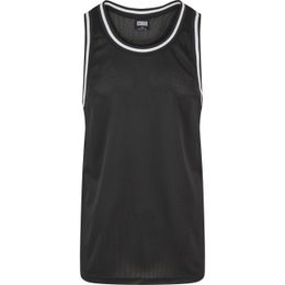 Tanktop Urban Classics "Urban Classics Herren Mesh Tanktop", Damen, Gr. L, schwarz, 100% Polyester, unifarben, loose fit, Tops Tanktop