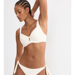 B&uuml;gel-Bikini-Top Triumph "Summer Dune W 01", Damen, Gr. 40, Cup C, beige, Microfaser, Obermaterial: 83% Polyamid, 17% Elasthan, Bikini-Oberteile B&uuml;gel-Bikini-Top, Minimizer - verkleinert die Brust optisch um eine Cup-Gr&ouml;&szlig;e