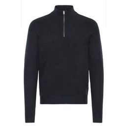Troyer Casual Friday "Troyer CFHEINE halfzip", Herren, Gr. S, blau (schwarz navy), Obermaterial: 65% Polyacryl PAN. 27% Nylon NY. 5% Wolle mw. 3% Polyester PES., Pullover Troyer