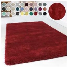 Hochflor-Teppich Esprit "Relaxx ESP-4150" Gr. 1, rot, B:70cm H:25mm L:140cm, Kunstfaser, Teppiche, Wohnzimmer, sehr gro&szlig;e Farbauswahl, weicher dichter Hochflor