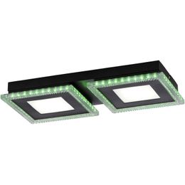 JUST LIGHT LED Deckenleuchte "ACRI", schwarz, 2, 1 Stk., Leuchten, LED Deckenleuchte