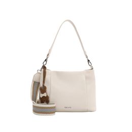 Beuteltasche Tamaris "Beutel TAS Katrina", Damen, Gr. B/H/T: 28cm x 22cm x 11cm 0, beige (beige 400), Polyurethan, Taschen Beuteltasche