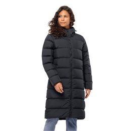 Daunenmantel Jack Wolfskin "FROZEN PALACE COAT W RDS", Damen, Gr. L (42/44), grau (phantom), Obermaterial: 100% Polyester. Futter: 100% Polyester. F&uuml;llung: 90% Entendaune, 10% Federn, hoch geschlossener Ausschnitt, M&auml;ntel Daunenmantel, mit Entendaunen- und Federf&uuml;llung, mit individuell anpassbarer Kapuze
