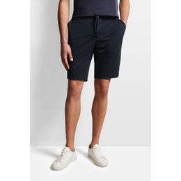Bermudas Bugatti, Herren, Gr. 50, Normalgr&ouml;&szlig;en, blau (marine), 81% Polyester, 16% Viskose, 3% Elasthan, normal, Hosen Bermudas, mit Kordelzug