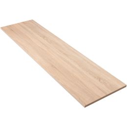 Arbeitsplatte KOCHSTATION "KS-Universal", braun (eichefarben), B:100cm H:2,8cm T:60cm, Holzwerkstoff, Tischplatten, Arbeitsplatte, St&auml;rke 28 mm, verschiedene Breiten und Farben