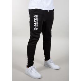 Jogginghose Alpha Industries "Alpha Industries Men - Jogger Basic Jogger AI", Herren, Gr. 4 XL, Normalgr&ouml;&szlig;en, schwarz, Shell: 80% Cotton, 20% Polyester, Hosen Jogginghose