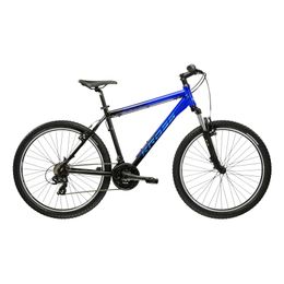 Mountainbike KROSS "KROSS Mountainbike Hardtail 26" Hexagon X100 blau 21 G&auml;nge 2026" Gr. 43, blau, schwarz, Fahrr&auml;der, Herren, 43cm, 26 Zoll (66,04cm) hinten: 26 Zoll (66,04cm), Rahmen aus Aluminium Performance