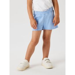 Shorts name it "NMFSURAJALI SHORTS NOOS", Jungen, Gr. 80, N-Gr, serenity (blank), Jersey, Obermaterial: 95% Baumwolle, 5% Elasthan, unifarben, normal kurz, Hosen Shorts, Baumwollmischung, Paperbag B&uuml;ndchen, innen verstellbar, Stretch
