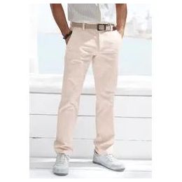 Chinohose John Devin "regular-fit, lange Oxford Hose", Damen, Gr. 36, L&auml;nge 34, beige, Web, Obermaterial: 98% Baumwolle, 2% Elasthan, unifarben, regular fit lang, Hosen Chinohose, aus elastischer Baumwoll-Qualit&auml;t