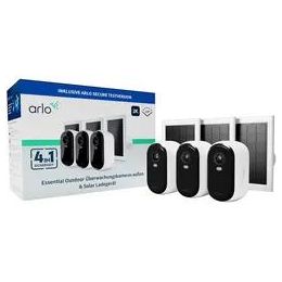ARLO Smart Home Kamera "2 2K Outdoor Camera 3pack W/3 Solar Panel", wei&szlig;, B:5,3cm H:9,33cm T:5,93cm, &Uuml;berwachungskameras