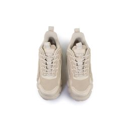 Trainingsschuh Buffalo "Buffalo Cld Chai - Vegan Nappa/Nubuck", Damen, Gr. 38, beige leo, Polyurethan, Schuhe