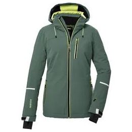 Skijacke Killtec "KSW 81 WMN SKI JCKT", Herren, Gr. 40, gr&uuml;n (seegr&uuml;n), Obermaterial: 100% Polyester;Futter: 100% Polyester;F&uuml;llung: 100% Polyester, Jacken Skijacke, Wasserdichte, atmungsaktive Winterjacke mit abnehmbarer Kapuze
