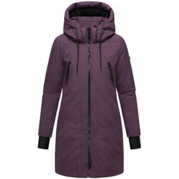 Wintermantel Navahoo "Wintermantel Winterzart 14", Damen, Gr. S, lila (dusty plum), Obermaterial: 100% Polyester PES. Obermaterial: Futter: 100% Polyester PES. 100% Polyester PES., M&auml;ntel Wintermantel