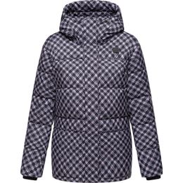 Steppjacke Ragwear "Steppjacke Wikesh Print", Damen, Gr. L, lila (lavender), Obermaterial: 100% Polyester PES. Obermaterial: Futter: 100% Polyester PES. 100% Polyester PES., Jacken Steppjacke