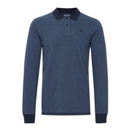 Langarm-Poloshirt Blend "Langarm-Poloshirt BHRalle", Herren, Gr. M, blau (ensign blau), Web, Obermaterial: 100% Baumwolle CO., regular fit, Shirts Langarm-Poloshirt