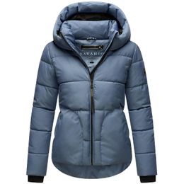 Steppjacke Navahoo "Steppjacke Lachperle XIV", Damen, Gr. XL, blau (stormy blau), Obermaterial: 100% Polyester Pol. recyc.. Obermaterial: Futter: 100% Polyester Pol. recyc.. 100% Polyester Pol. recyc.., Jacken Steppjacke