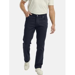 5-Pocket-Hose Jan Vanderstorm "Tiefbundhose SIEGHART", Herren, Gr. 66, N-Gr, blau (dunkelblau), Obermaterial: 63% Baumwolle CO. 34% Polyester COOLMAX PES(Coolmax). 3% Elasthan EL., Hosen 5-Pocket-Hose