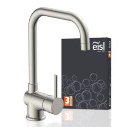 EISL&reg; Sp&uuml;ltischarmatur EISL "Futura", grau (edelstahl), B:11,2cm H:31,9cm T:25,9cm, Kunststoff, Messing, Armaturen, Sp&uuml;ltischarmatur, energiesparende Cold-Start-Funkt., 360 schwenkbar, ger&auml;uscharm
