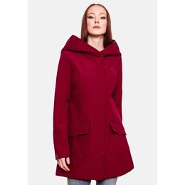 Winterjacke Marikoo "Marikoo Mayleen Damen Softshell Jacke B856", Damen, Gr. XS, rot (bordeaux), Obermaterial: 95% Polyester PES. 5% Elasthan EL., Jacken Winterjacke