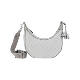 JOOP! Schultertasche JOOP "cortina 1.0 shoulderbag mvz", Damen, Gr. B/H/T: 27cm x 16cm x 9cm, frost gray, Lederimitat, Taschen Schultertasche, Damen Handtasche mit abnehmbarem und verstellbarem Schulterriemen