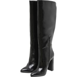 Stiefel Buffalo "Buffalo JULY BOOT HI - VEGAN NAPPA", Damen, Gr. 39, schwarz, Kunstfaser, unifarben, Schuhe Stiefel