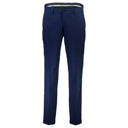 Anzughose LINDBERGH "Anzughose Modern Fit", Herren, Gr. 27, blau (dk blau mel), Obermaterial: 67% Polyester, 28% Viskose, 5% Elasthan; Futter: 98% Polyester, 2% Elasthan, unifarben, normal, Hosen Anzughose