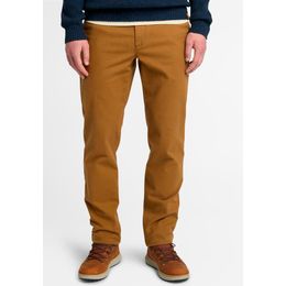 Chinohose Timberland, Herren, Gr. 28, L&auml;nge 32, braun (schwarz wheat b), Web, Obermaterial: 97% Baumwolle, 3% Elasthan, unifarben, Hosen Chinohose