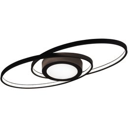 REALITY LEUCHTEN LED Deckenleuchte "Galaxy", grau (anthrazit), 1, H: 4cm, 1 Stk., Leuchten, Switch Dimmer, LED Deckenleuchte