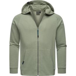 Kapuzensweatjacke Ragwear "Kapuzensweatjacke Zenway", Herren, Gr. XXL, gr&uuml;n (dusty olive), Obermaterial: 70% Baumwolle CO. 30% Polyester PES., Sweatjacken Kapuzensweatjacke