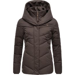 Anorak Ragwear "Winterjacke Natesa Intl.", Damen, Gr. XL, braun (schwarz choco22), Obermaterial: 100% Polyester PES. Obermaterial: Futter: 100% Polyester PES. 100% Polyester PES., Jacken Anorak